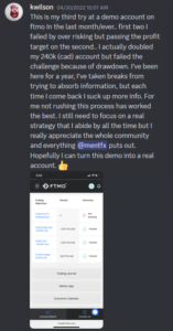 Testimonials - Mentfx Trading Mentorship