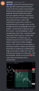 Testimonials - Mentfx Trading Mentorship